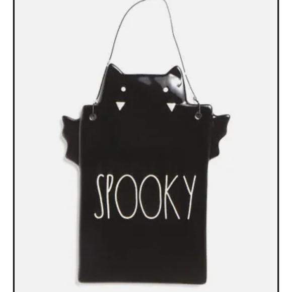 Rae Dunn | Holiday | Rae Dunn Halloween Spooky Bat Wall Plaque Fall ...
